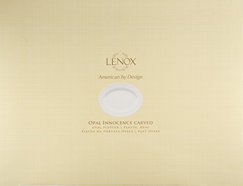 Lenox Opal Innocence Carved Large Oval Platter -,White