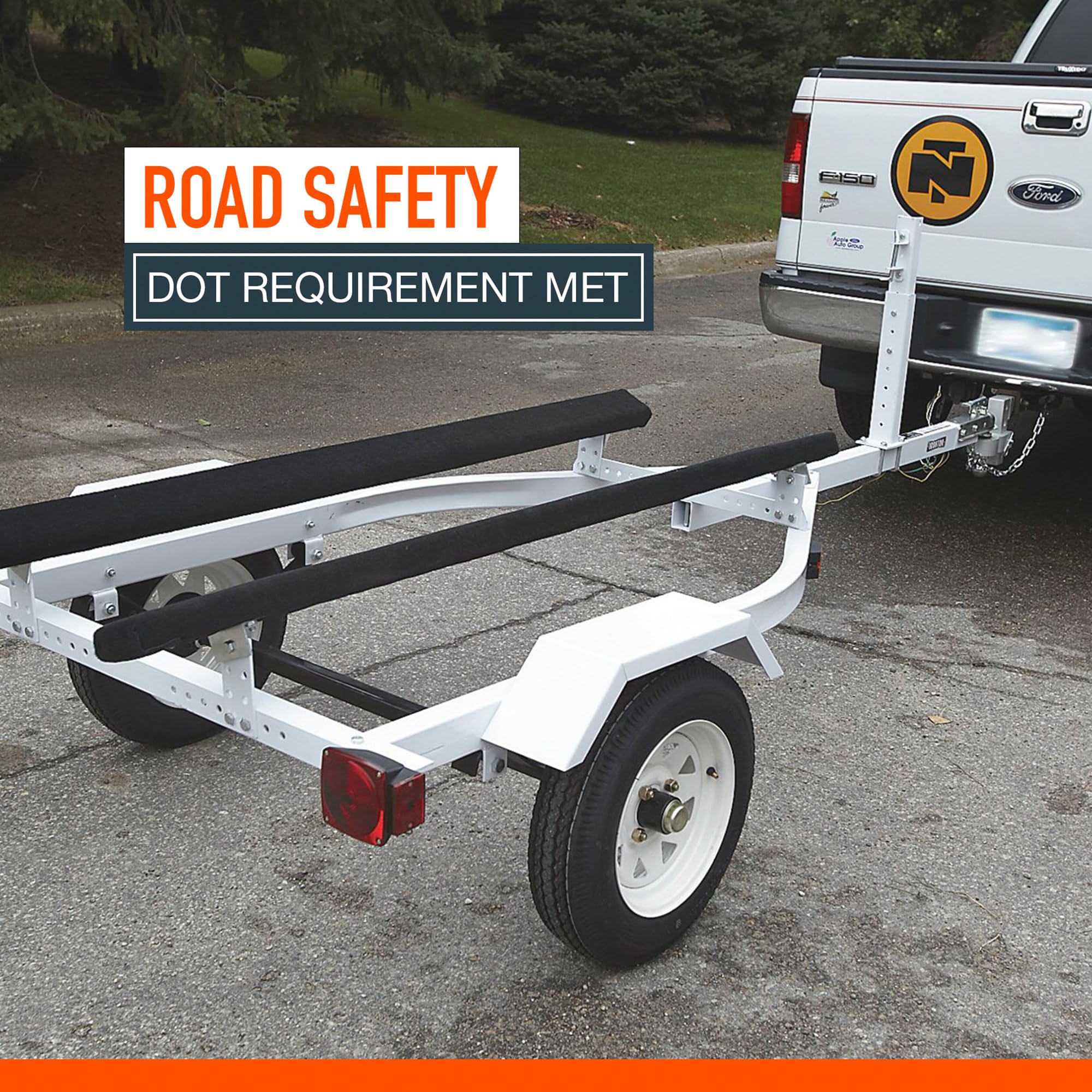 Ironton 40in. x 48in. Steel Utility Trailer Kit - 1060-Lb. Load Capacity