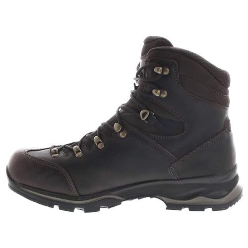 LOWA Mens Pinto GTX Mid Leather Synthetic Espresso Boots 11 US