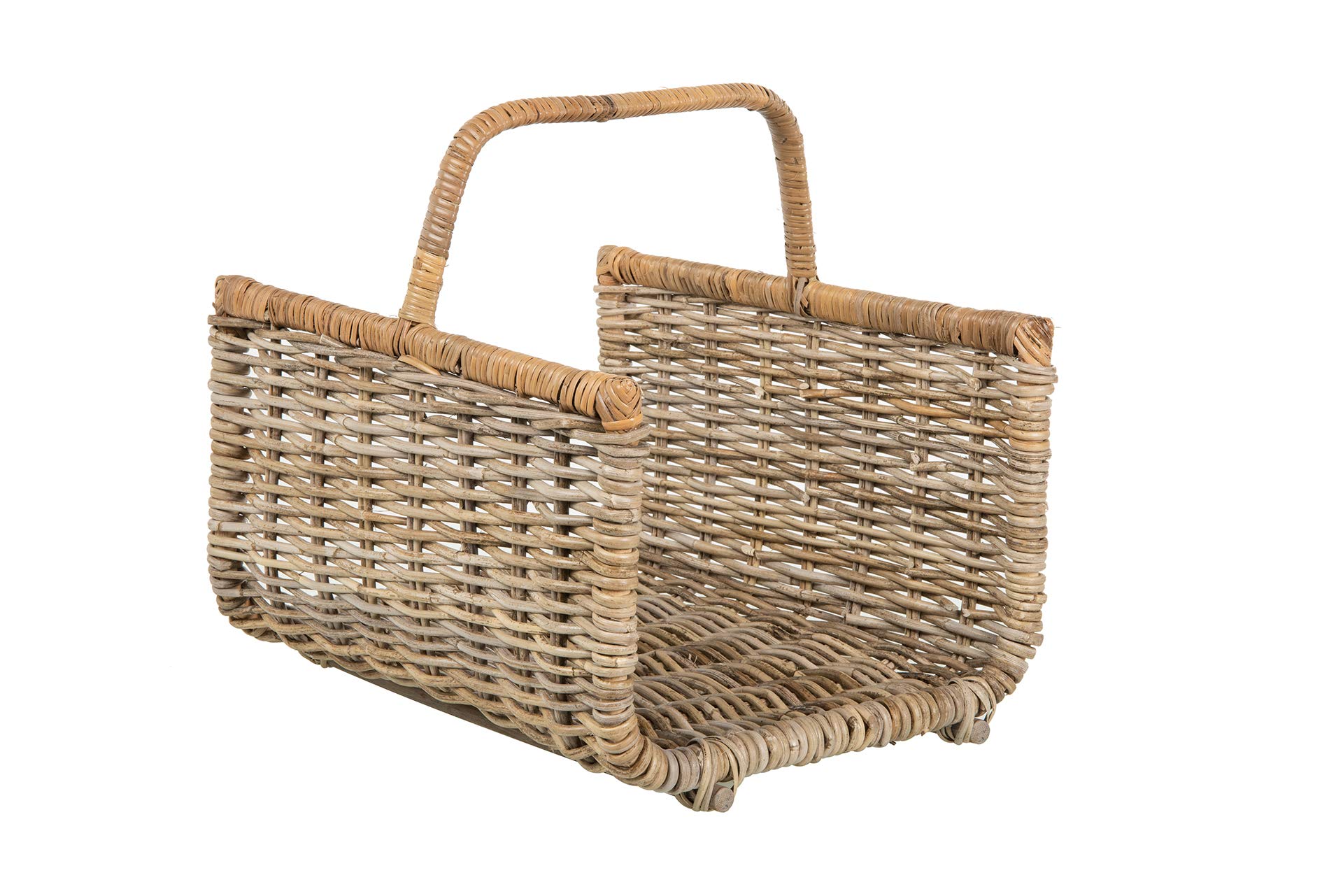 Kobo Fire Log Basket, Gray-Brown