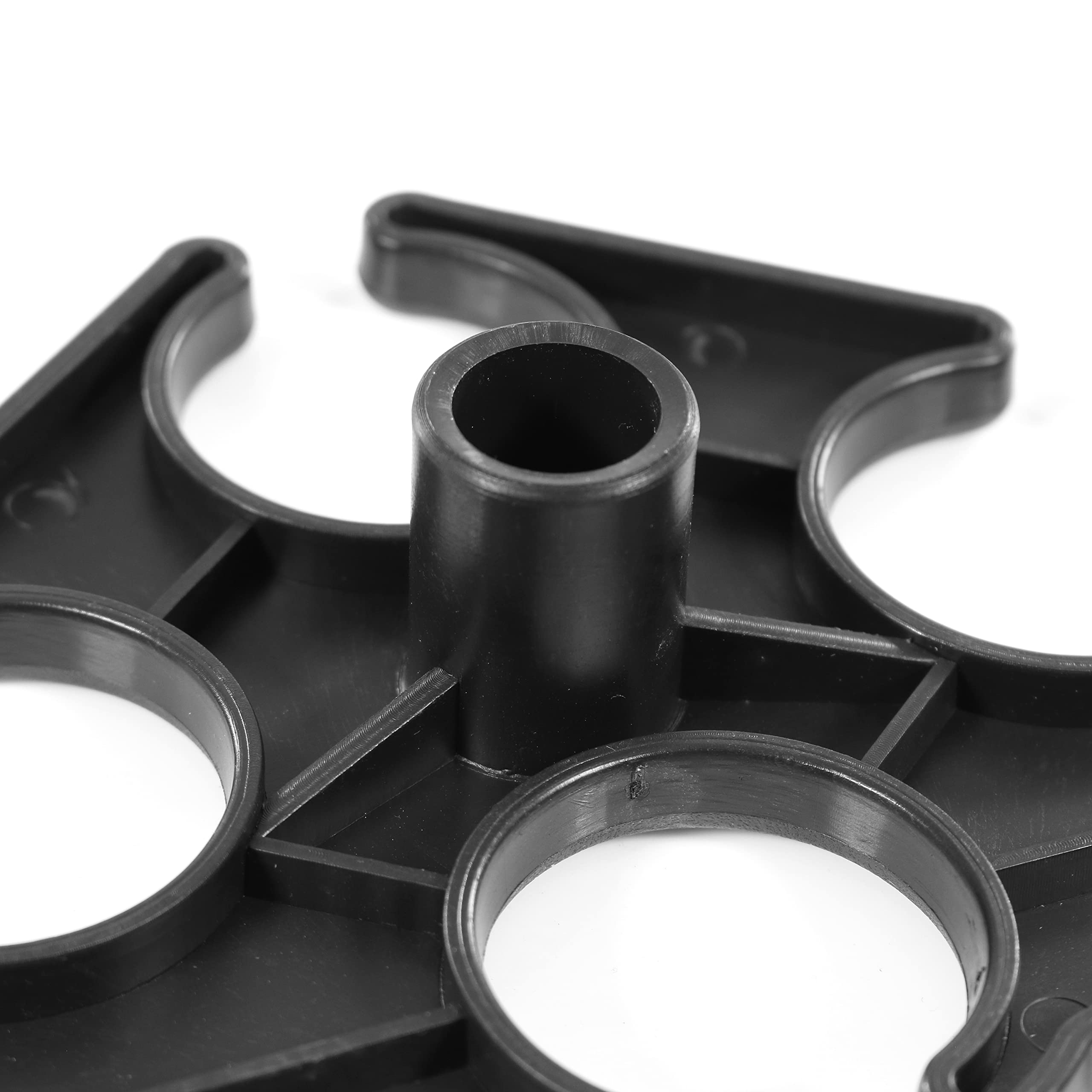 MDDY Multi-Microphone Holder - Tray Accommodates up to 6 Wired or Wireless Handheld Mics - Complete with Cable Tie Wraps