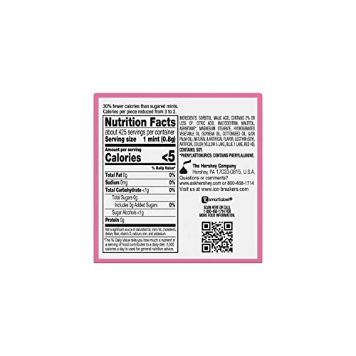 ICE BREAKERS Watermelon Slushie Flavored, Fruit Flavored Candy Sugar Free Breath Mints Tins, 1.5 oz (8 Count)