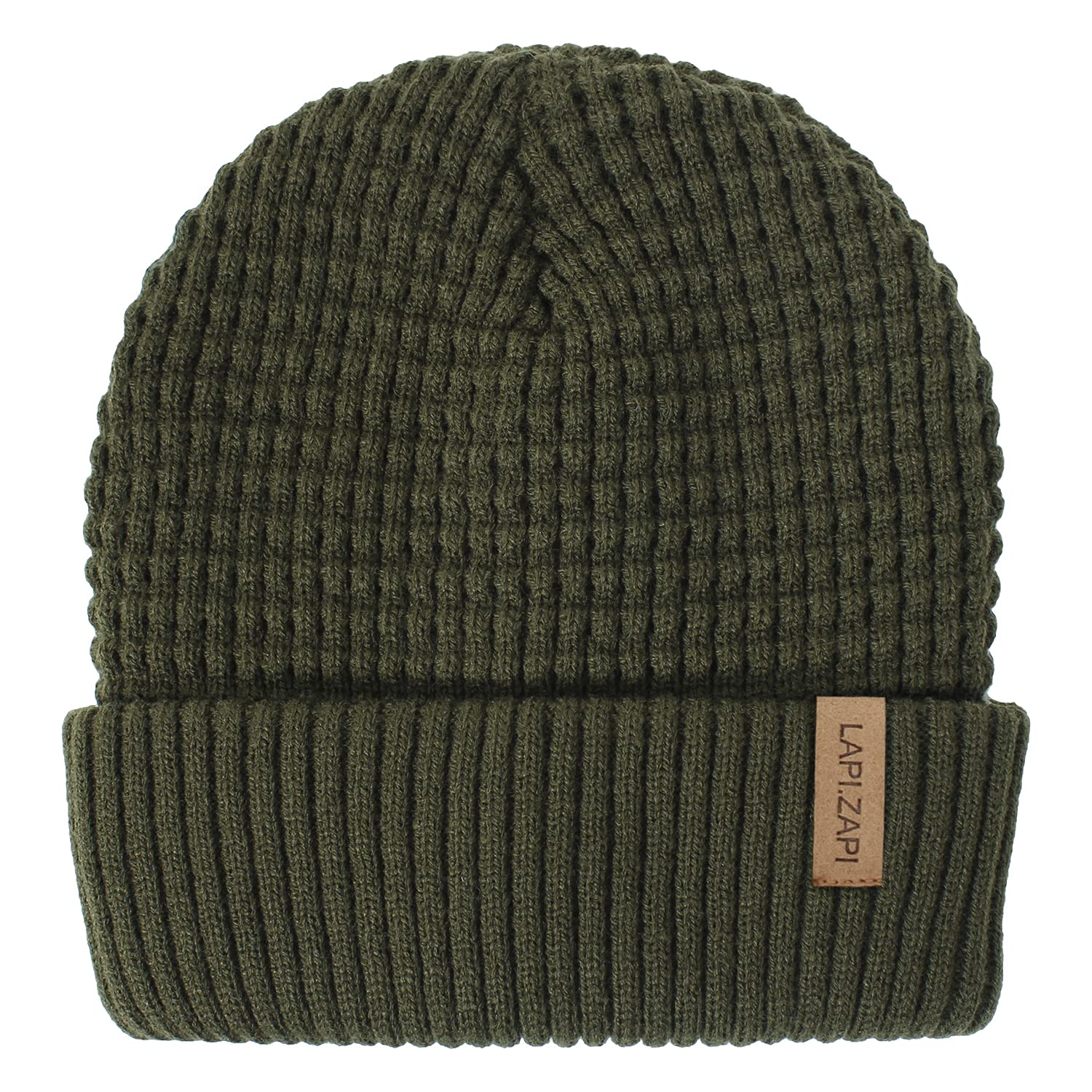 LAPI.ZAPI Winter Hat for Men Fleece Lined Skull Cap Cuff Beanie Outdoor Women Sports Cap