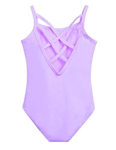 Kidsmian Kids Girls'Back Cross Straps Dance Leotard Gymnastics