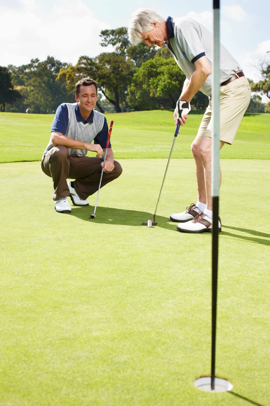 MAZEL Golf Putter with Blue Grip & Golf Putting Ball,Bundle of 2