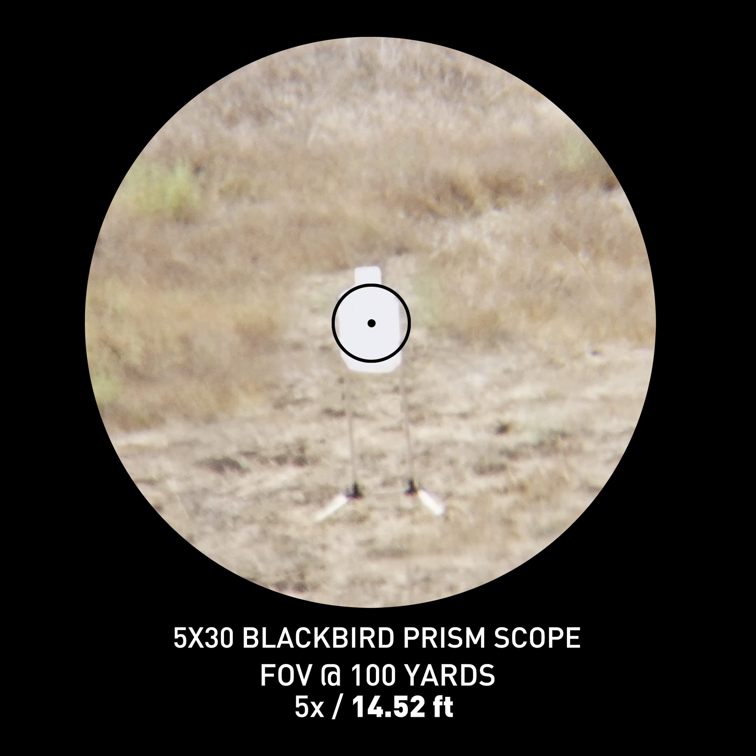 Monstrum Blackbird 5X Prism Scope | Black