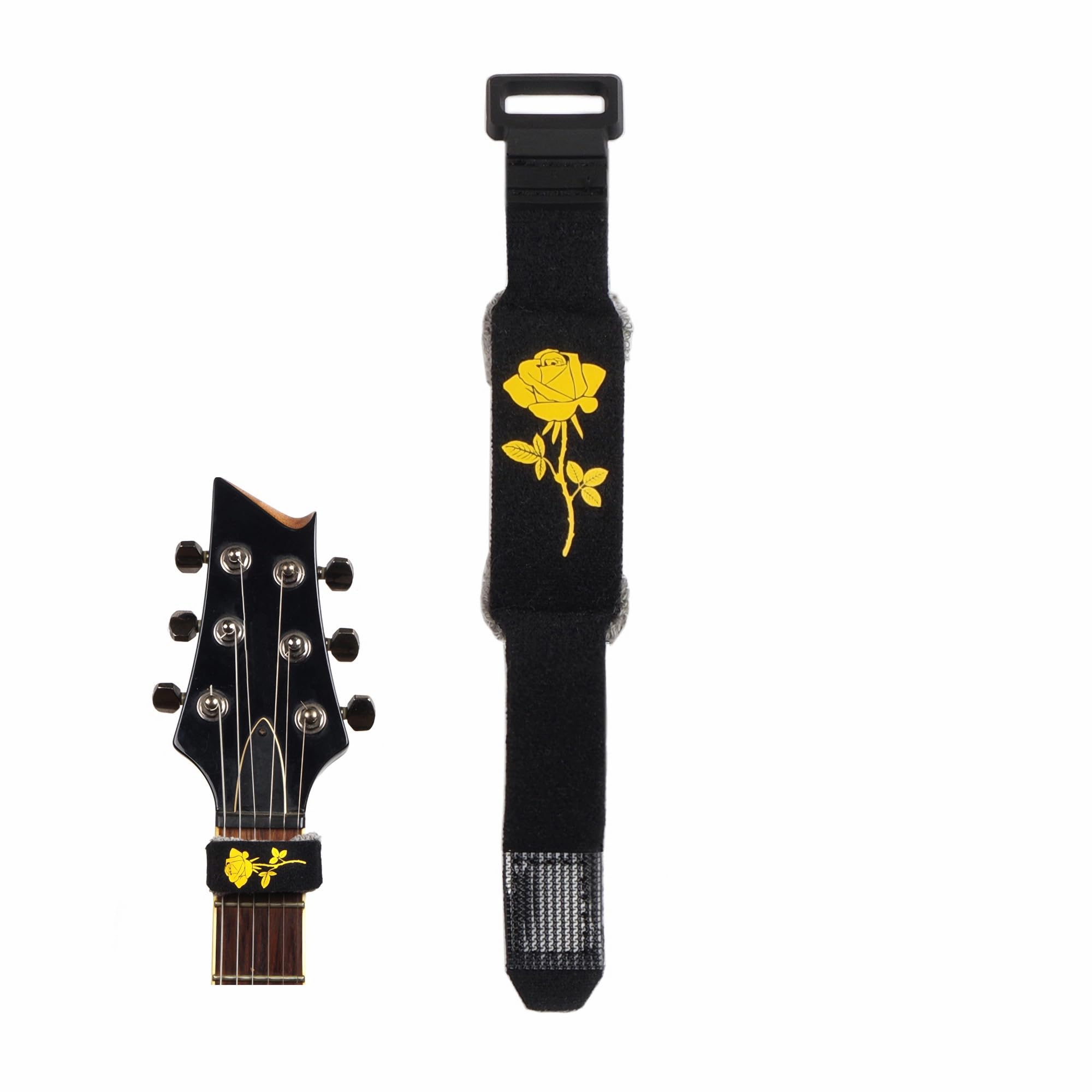 LMWKUN Guitar String Muter Guitar Noise Reducer Dampener Universal Guitar Fretboard Muting Wraps Suitable for Electric Acoustic Classic Guitar Bass Musical Instrument Accessories(dragon)