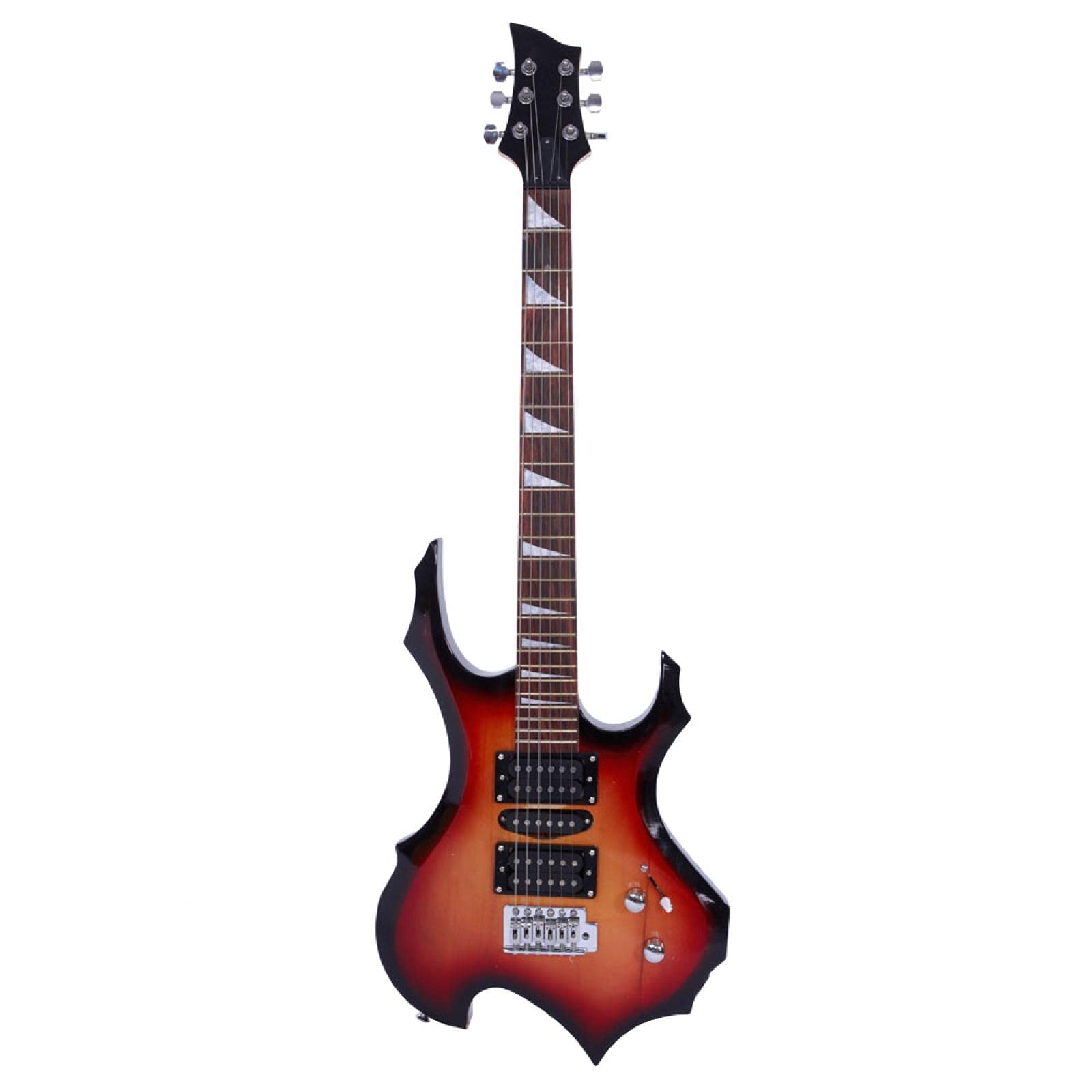 LEADZM Electric guitar HSH pickup bag strap paddle rocker cable wrench tool sunset color