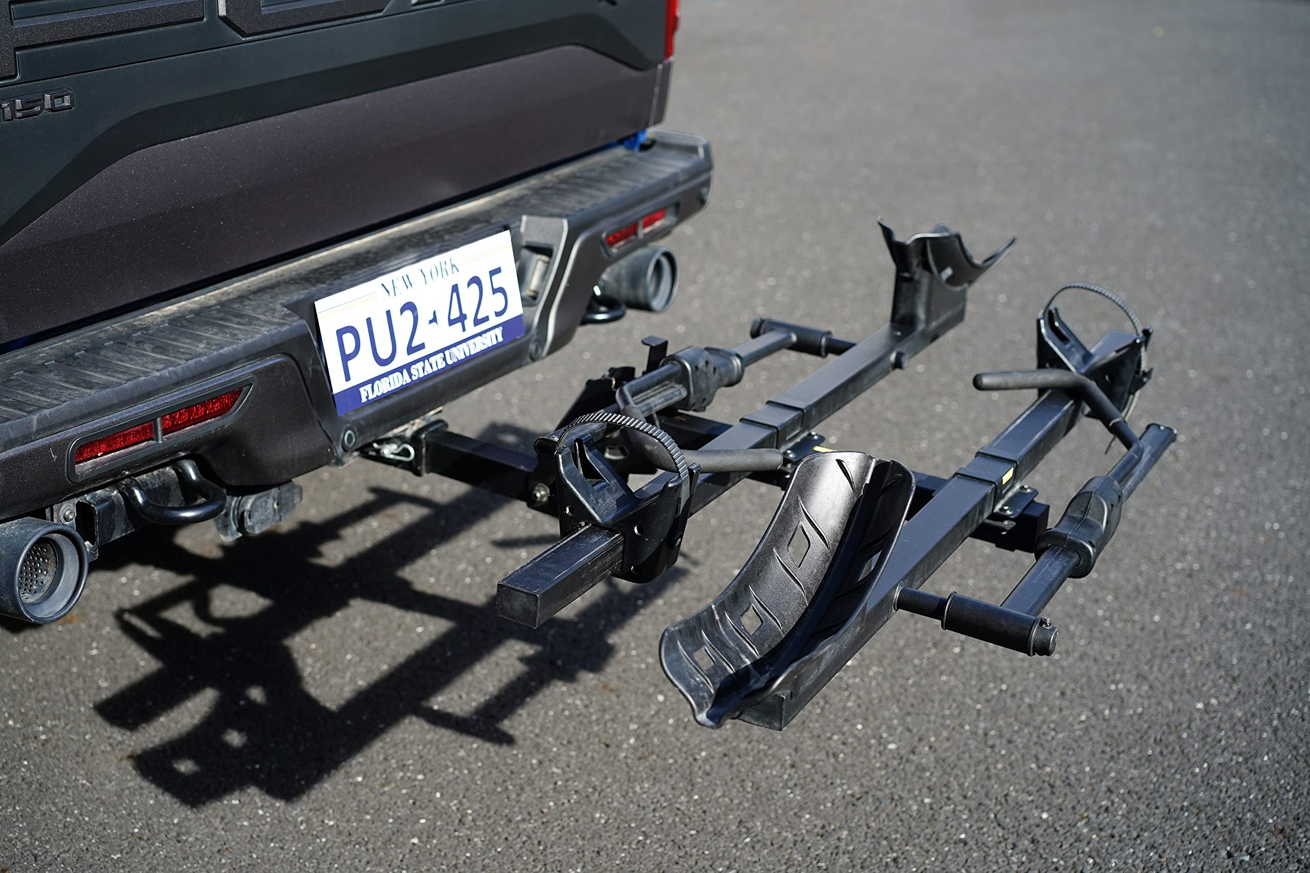 LaVelo 2'' Hitch Bike Rack for 2 / Ebikes Ratchet Arms, Smart Tilting Easy Access to Trunk Bikes x 72 lbs (144 Total) Extra Loading Capacity black