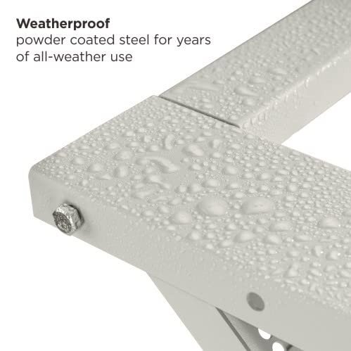 Mount Plus MP-AC-802L Window Air Conditioner Mounting Bracket | Easy to Install | Universal AC Mount | No Tools Required | Heavy Duty Steel Holds Up to 220lbs | All Weatherproof | Fits Hung Windows