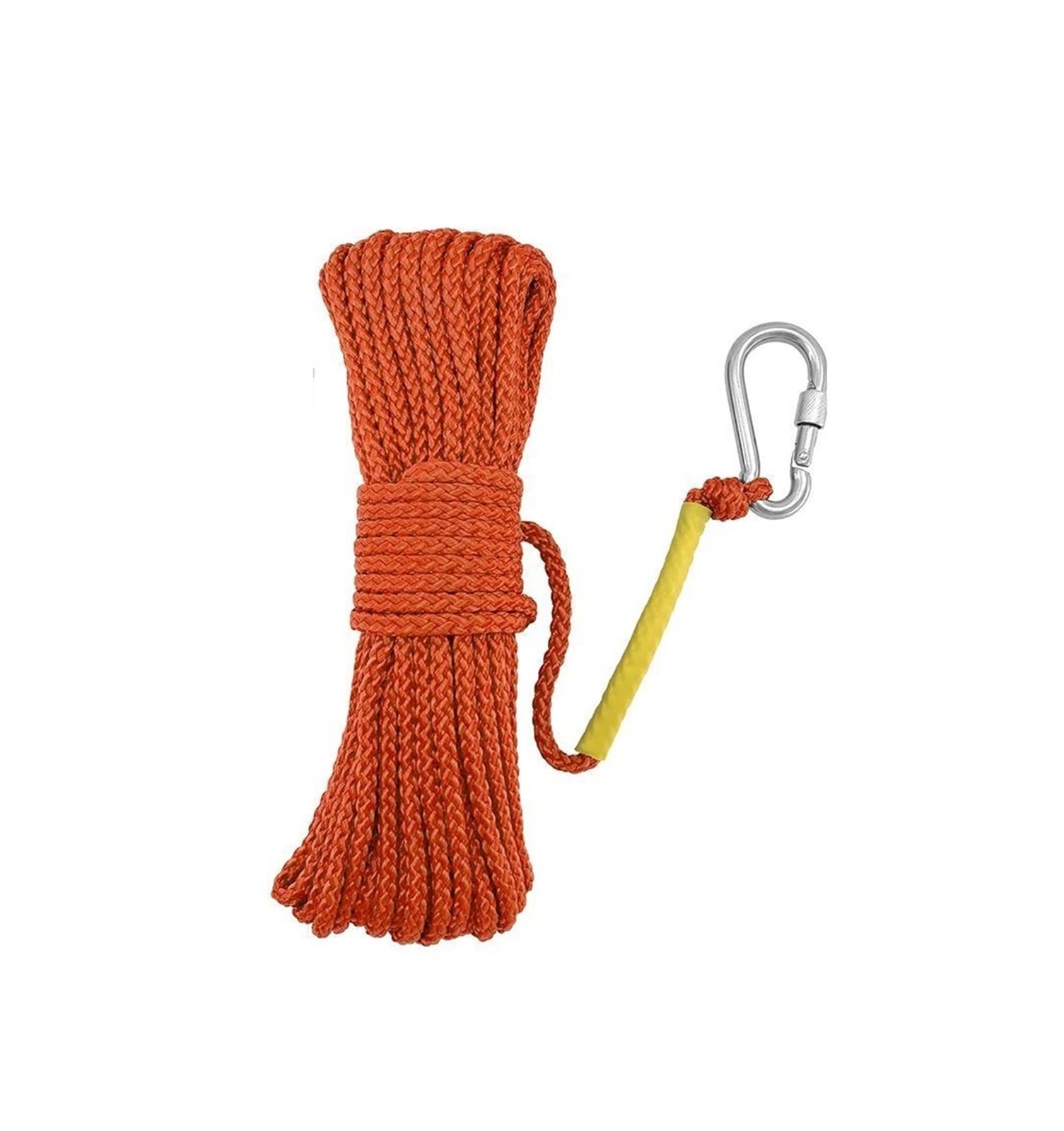 MEFESE Fishing Nylon Rope, with Spring Hook for Magnet Fishing Crafting Boat Anchor