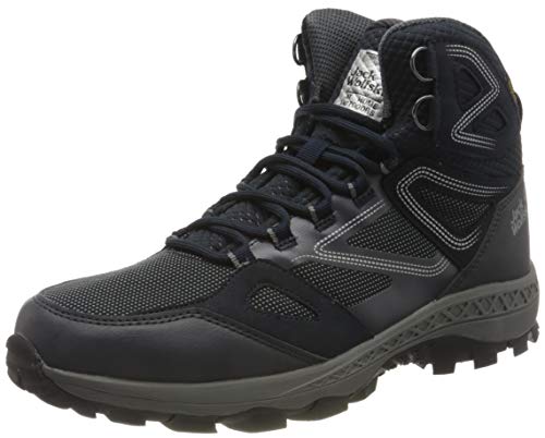 Jack Wolfskin Men's Downhill Texapore Mid M Hiking Boot, Dark Blue/Grey, 11