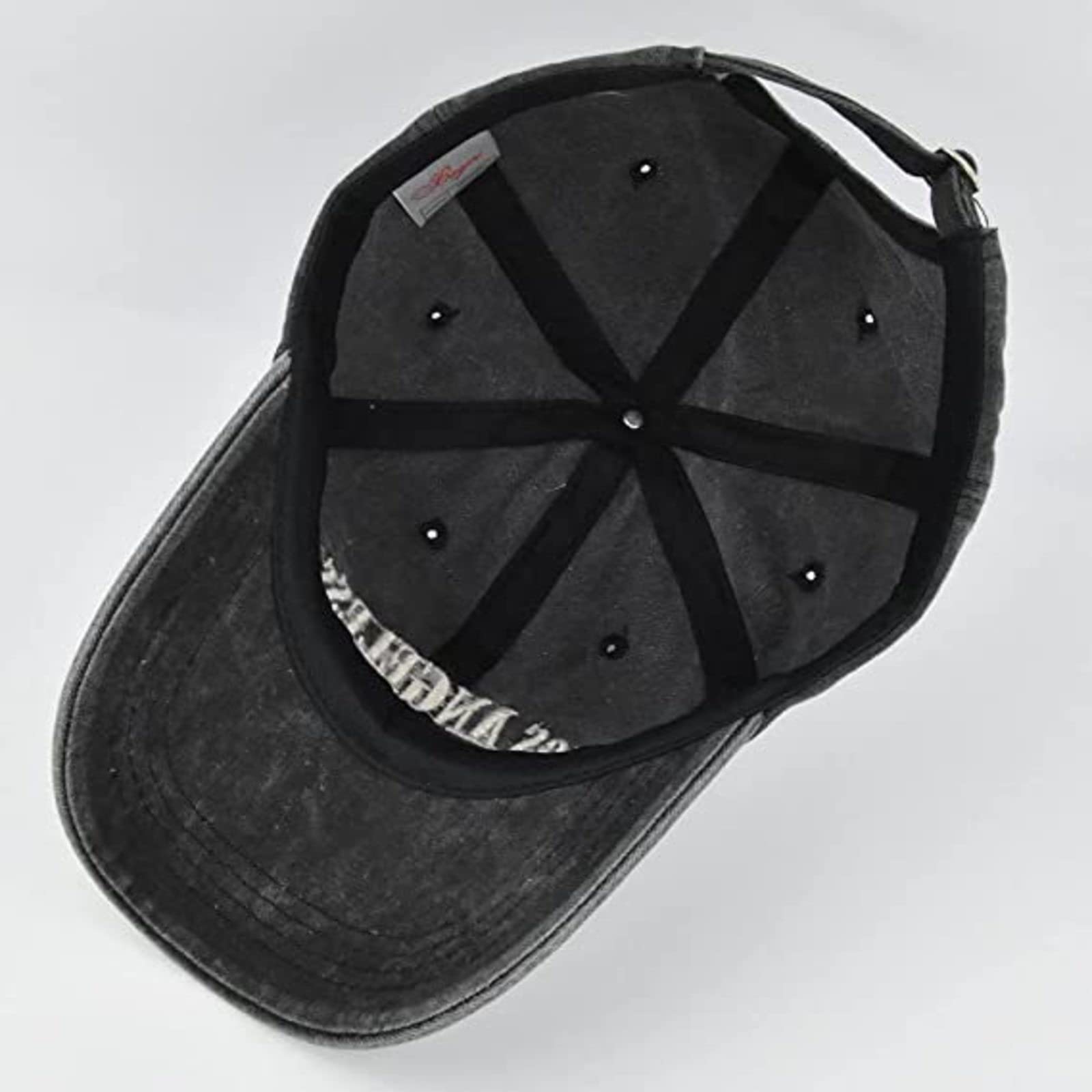 Los Angeless Baseball Cap Cotton Adjustable Low Profile Strapback Washed Vintage Distressed Denim Sun Dad Hat for Men Women Gray