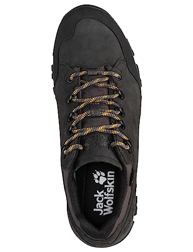 Jack Wolfskin Men's Rebellion Texapore Low M Hiking Shoe, Phantom/Burly Yell, 12