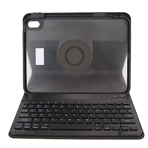 Keyboard, Precise Cutouts 180mAh Battery Magnetic Wireless Keyboard Rotating Design with Case for 10.9in Tablet (Black)
