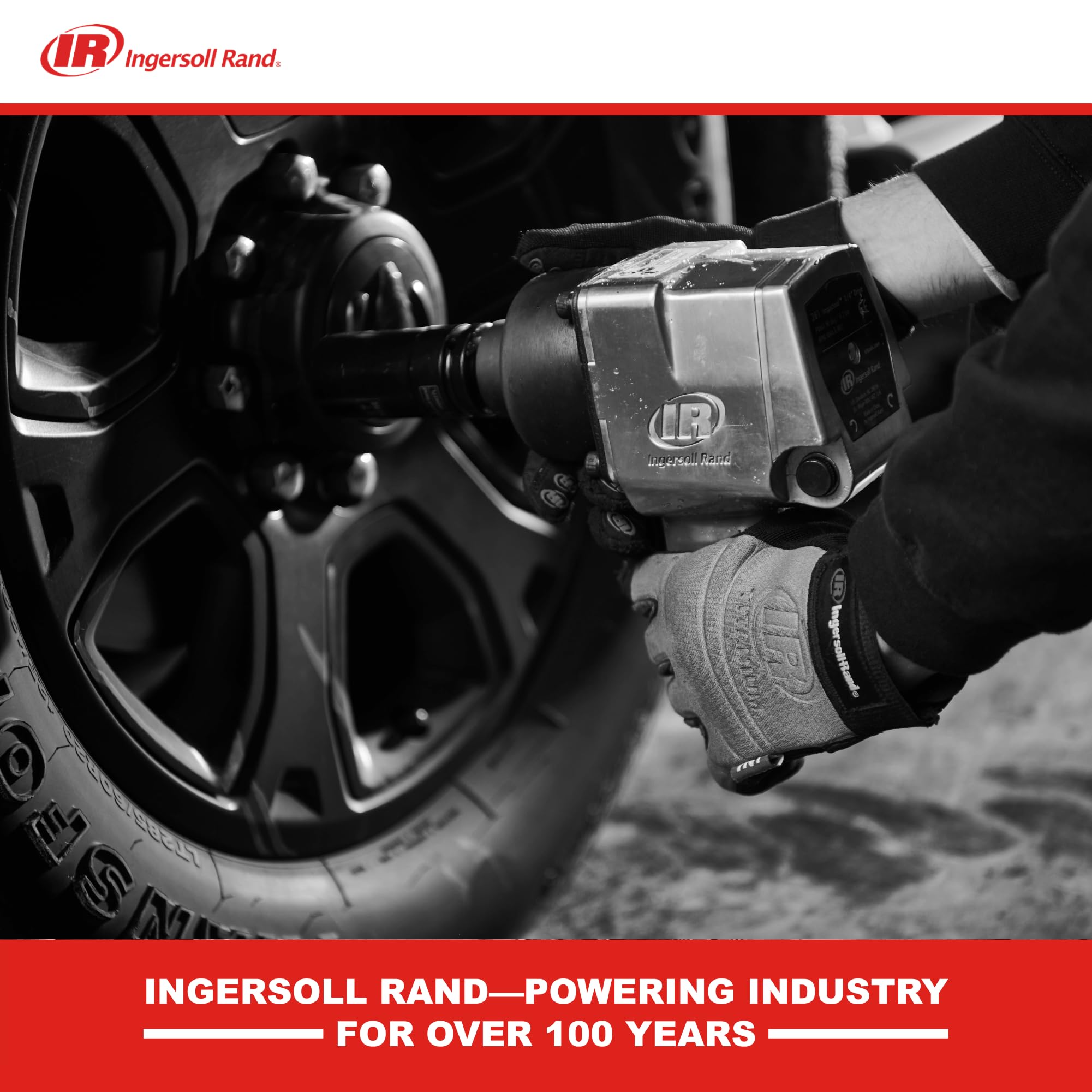 Ingersoll Rand 2850MAX 1" Air Impact Wrench, 2100 ft-lbs Max Torque, D-handle