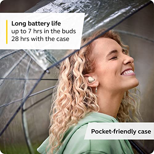 Jabra Elite 3 in Ear Wireless Bluetooth Earbuds – Noise Isolating True Wireless Buds with 4 Built-in Microphones for Clear Calls, Rich Bass, Customizable Sound, and Mono Mode - Light Beige