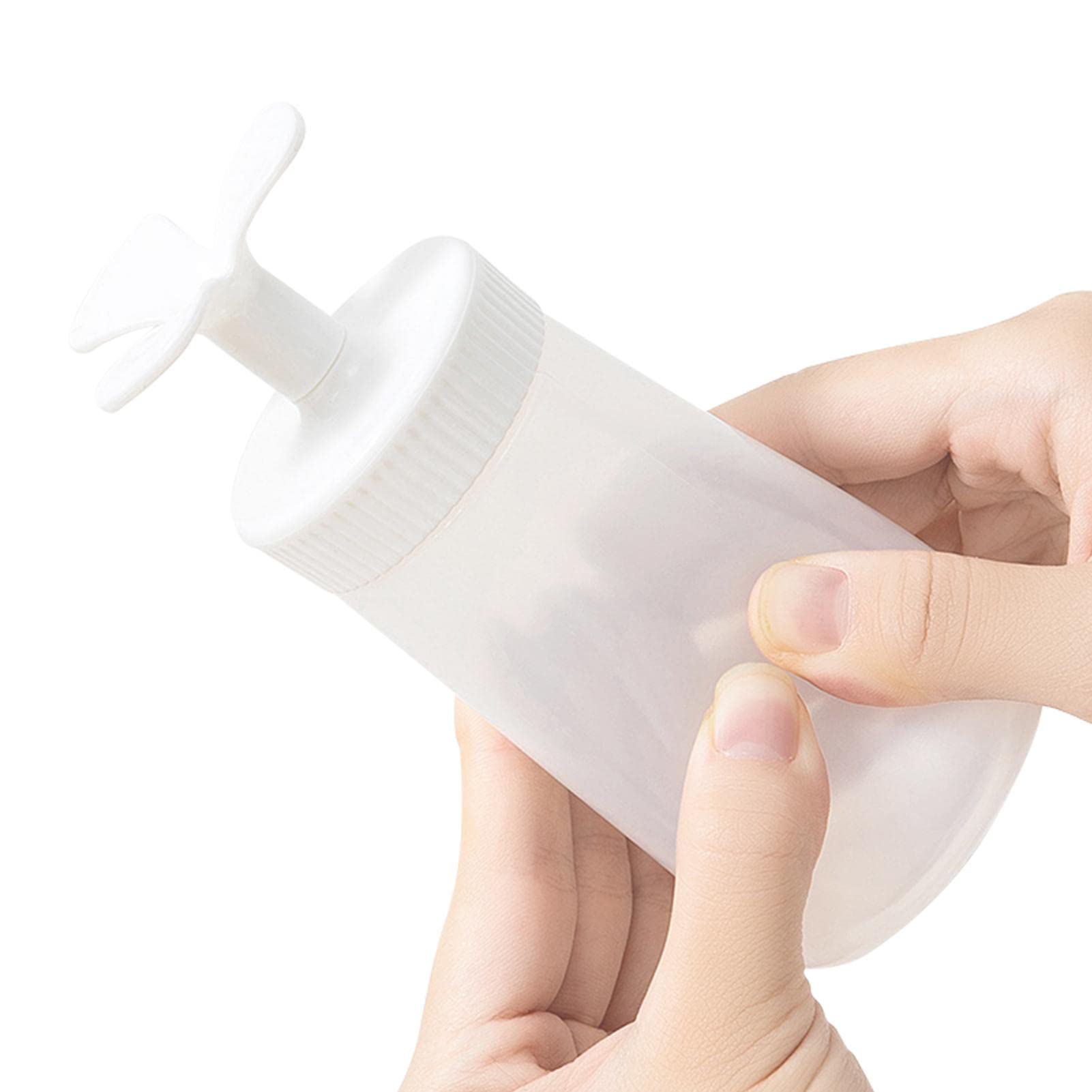 Kumprohu Squeeze Sauce Bottle | Syrup Dispenser Stand Upside Down - Honey Bottles, Empty Honey Jars with Leak Proof Screw Caps, Clear Pot for Storing and Dispensing