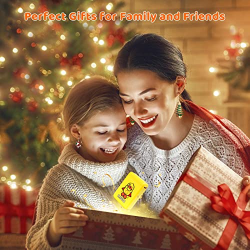 JADENS D110 & B. Duck Label Maker, Portable Bluetooth Label Printer for Storage, Office, Home, Organizing, Mini Cute Label Maker Machine with 1 Roll Cartoon Tape, Sticker Maker, Yellow