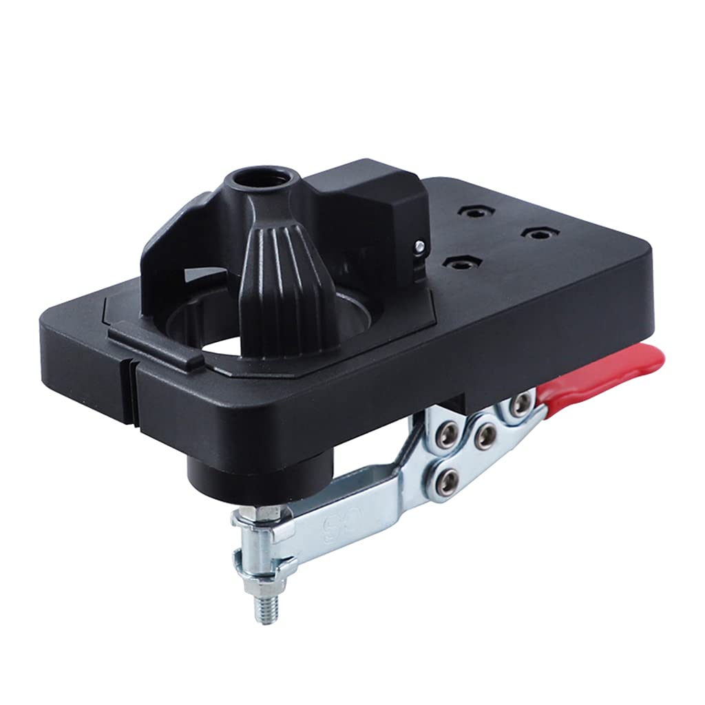 Hinge Boring Jig Woodworking Hole Drilling Guide Locator With Fixture Aluminum Hole Opener Template Door Cabinets Tools Boring Hole Drill Guide Dowel Jig Kit Hinge Hole Opener Woodworking 35mm Tool