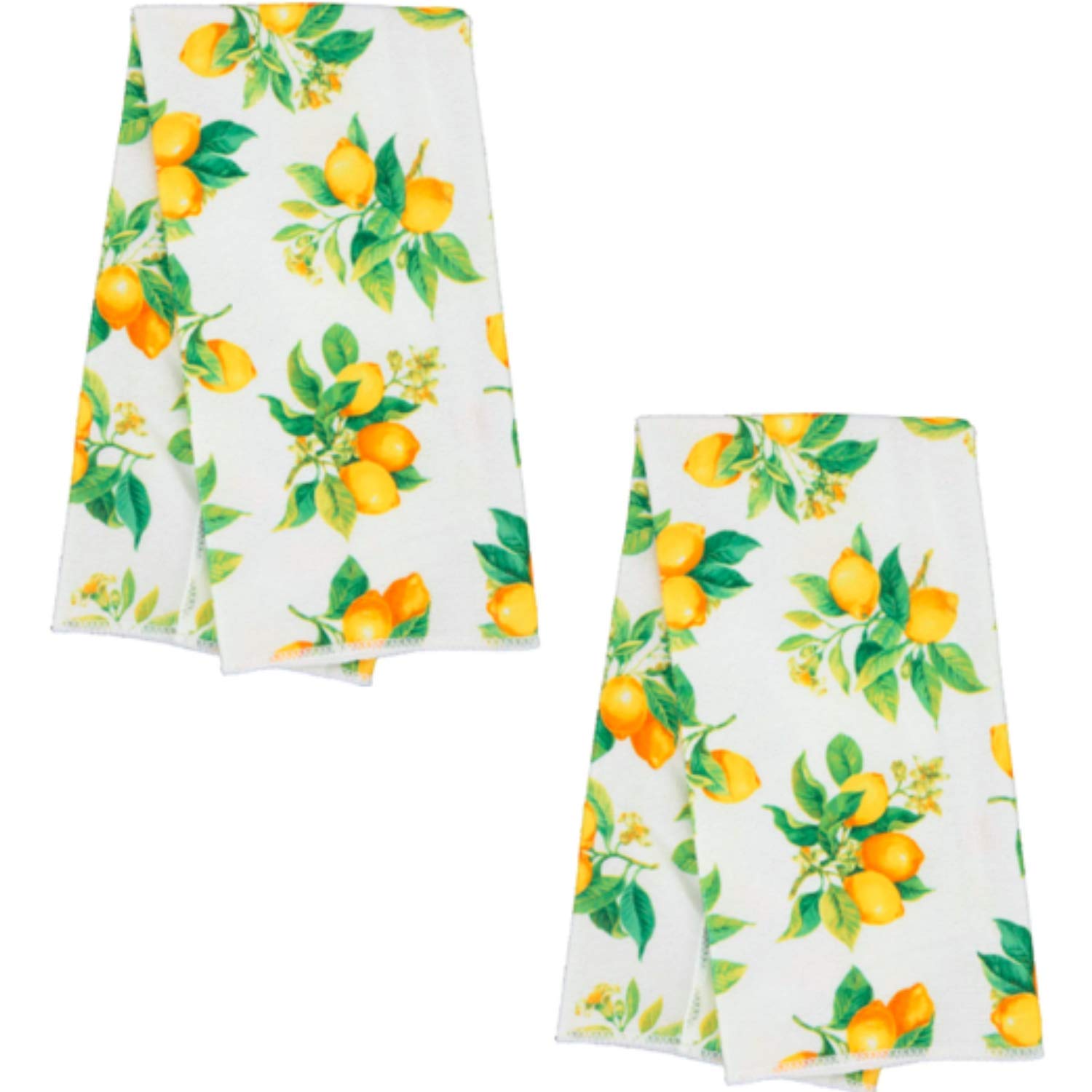 Kitchen Towels - Citrus Linen Set (2 Pc) Add a Splash of Country Color with This Farmhouse Towel Set - Lemon Decor for The Kitchen - Kitchen Decor