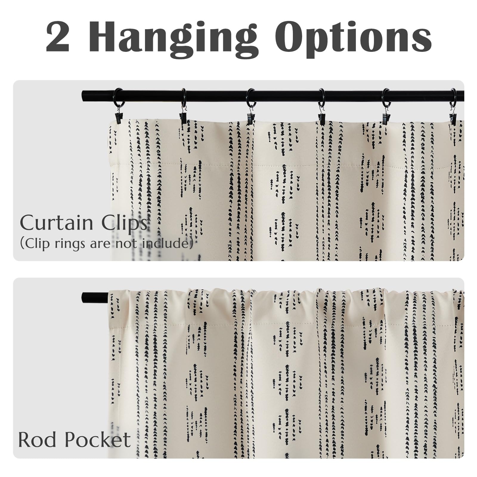 jinchan Tie Up Valance for Kitchen Windows Retro Linen Blend Damask Printed Curtains Rod Pocket for Small Window 18 Inches Long 1 Panel Grey
