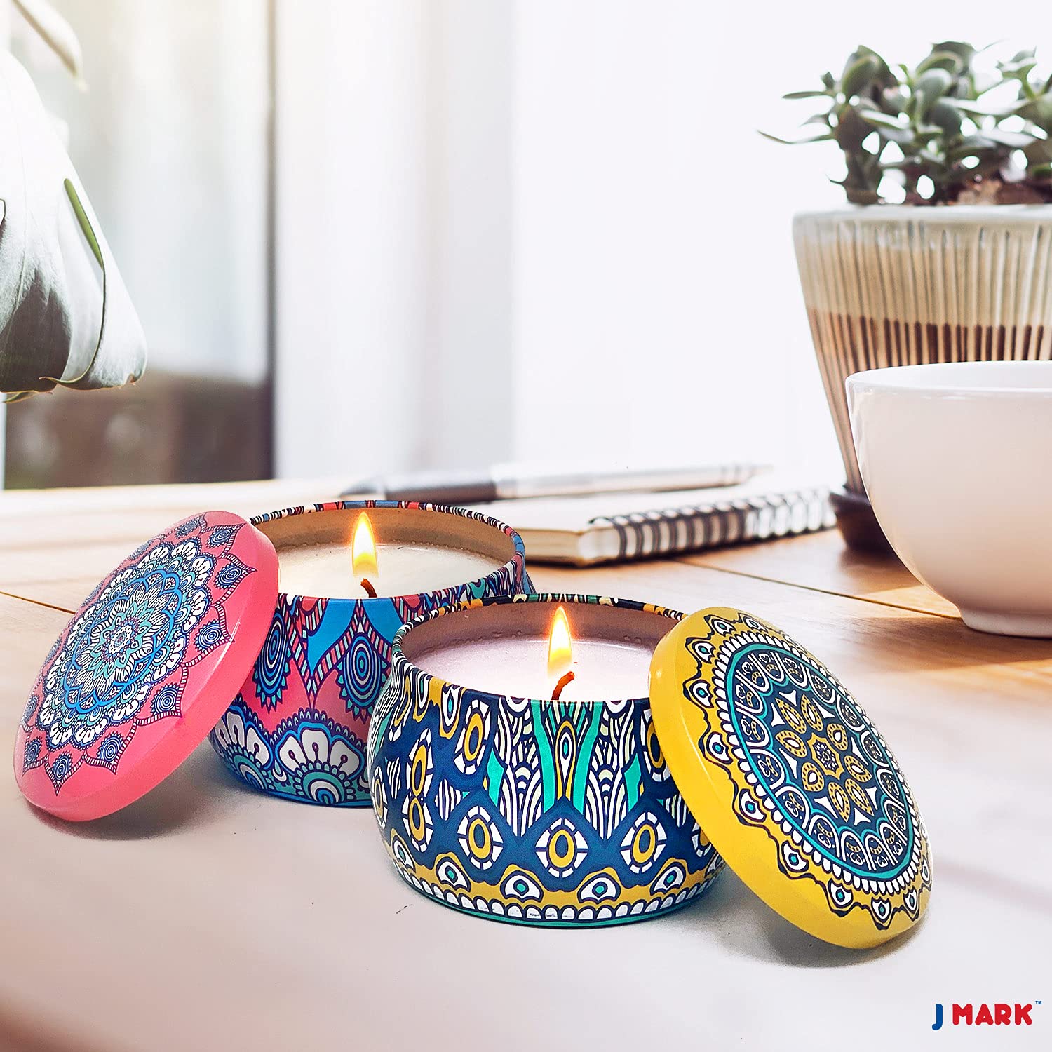 J MARK DIY Candle Making Kit for Adults – All Inclusive with Tins, Wax, Dye, Fragrance Oils and more