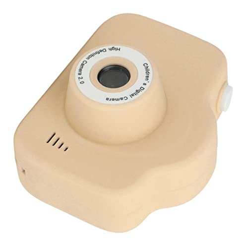 Kids Camera for Boys Girls, Cartoon Child Camera Kids Toy Gift 1080P One Key Video Recording Kids Mini Camera Birthday Gifts for 3 4 5 6 7 8 9 Year Old Girl Boy (Faint Yellow)