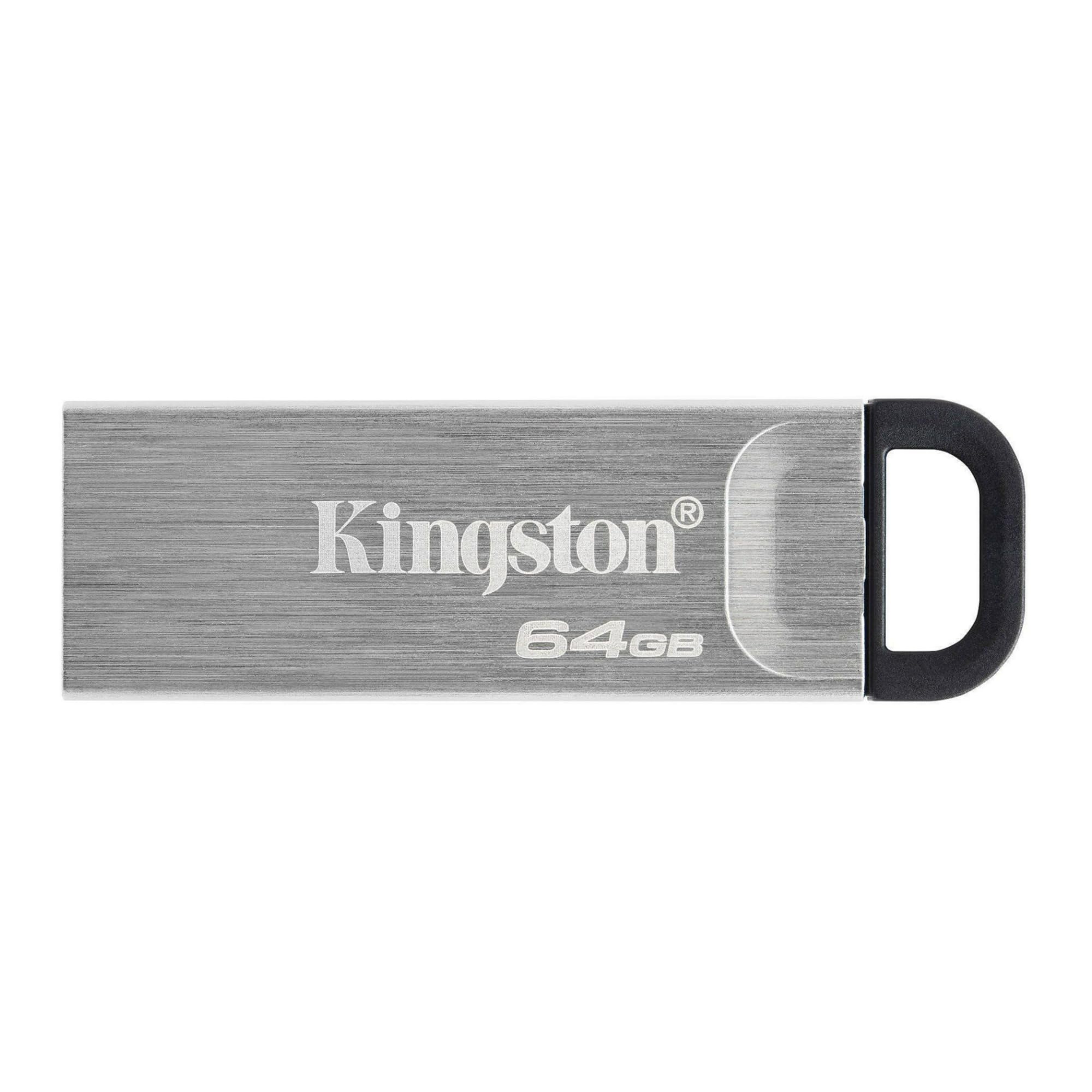 Kingston DataTraveler Kyson 64GB High Performance USB 3.2 Metal Flash Drive | Speeds up to 200MB/s | DTKN/64GB