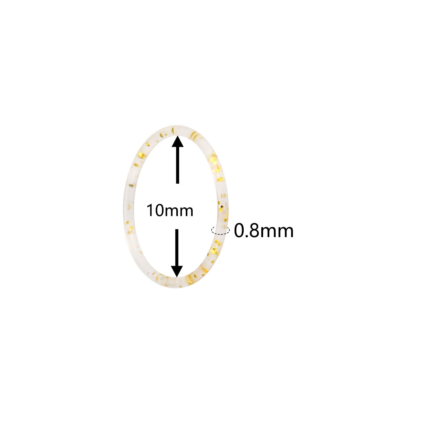 Oyaface 16 PCS 20G(0.8mm) Nose Studs Set Clear Bioflex Retainer Acrylic Earrings S-form Fashion Piercing Jewelry Noserings