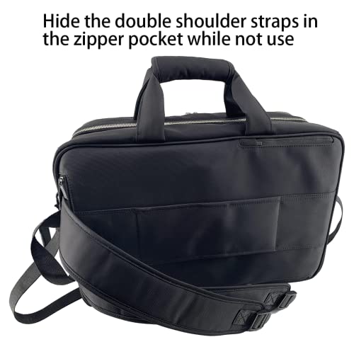 KAXIMEII PS5 Bag,Carrying Bag Compatible with Playstation 5 and PS5 Digital Edition with Adjustable Slots for Playstation Controller,Headset,Cables and other Accessories,Bag with Shoulder Strap,Black