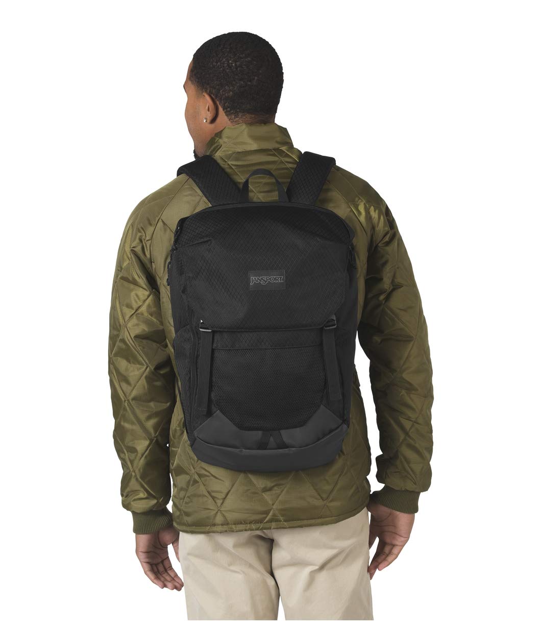 JanSport Seeker Stylish Backpack - Laptop Bag | Blacktop