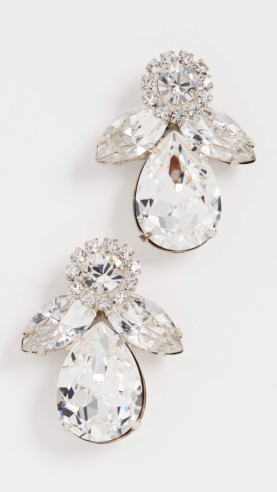 Jennifer Behr Women's Edith Earrings, Crystal, Clear, One Size