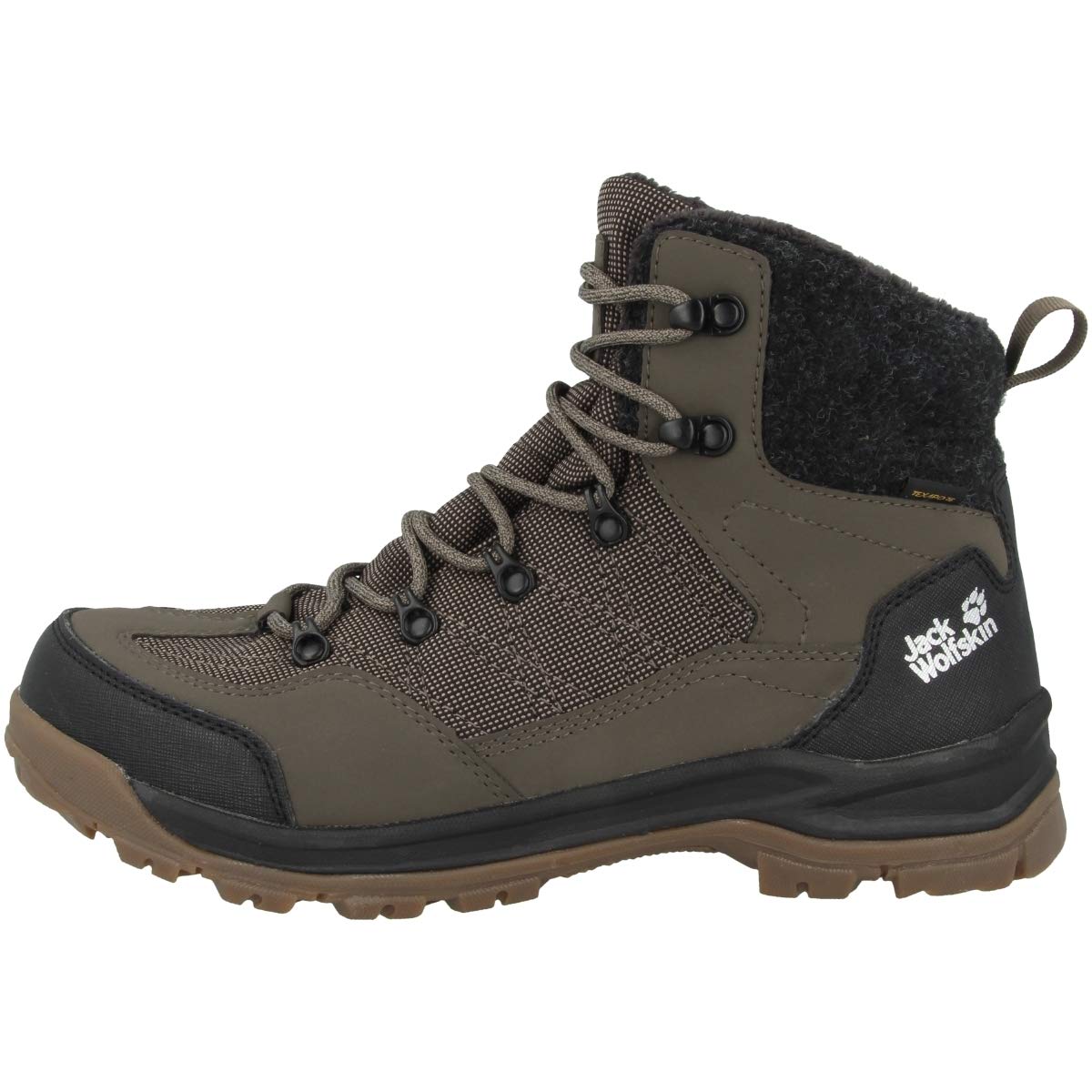 Jack Wolfskin mens Aspen Texapore Mid M Hiking Boot, Coconut Brown/Black, 10.5 US