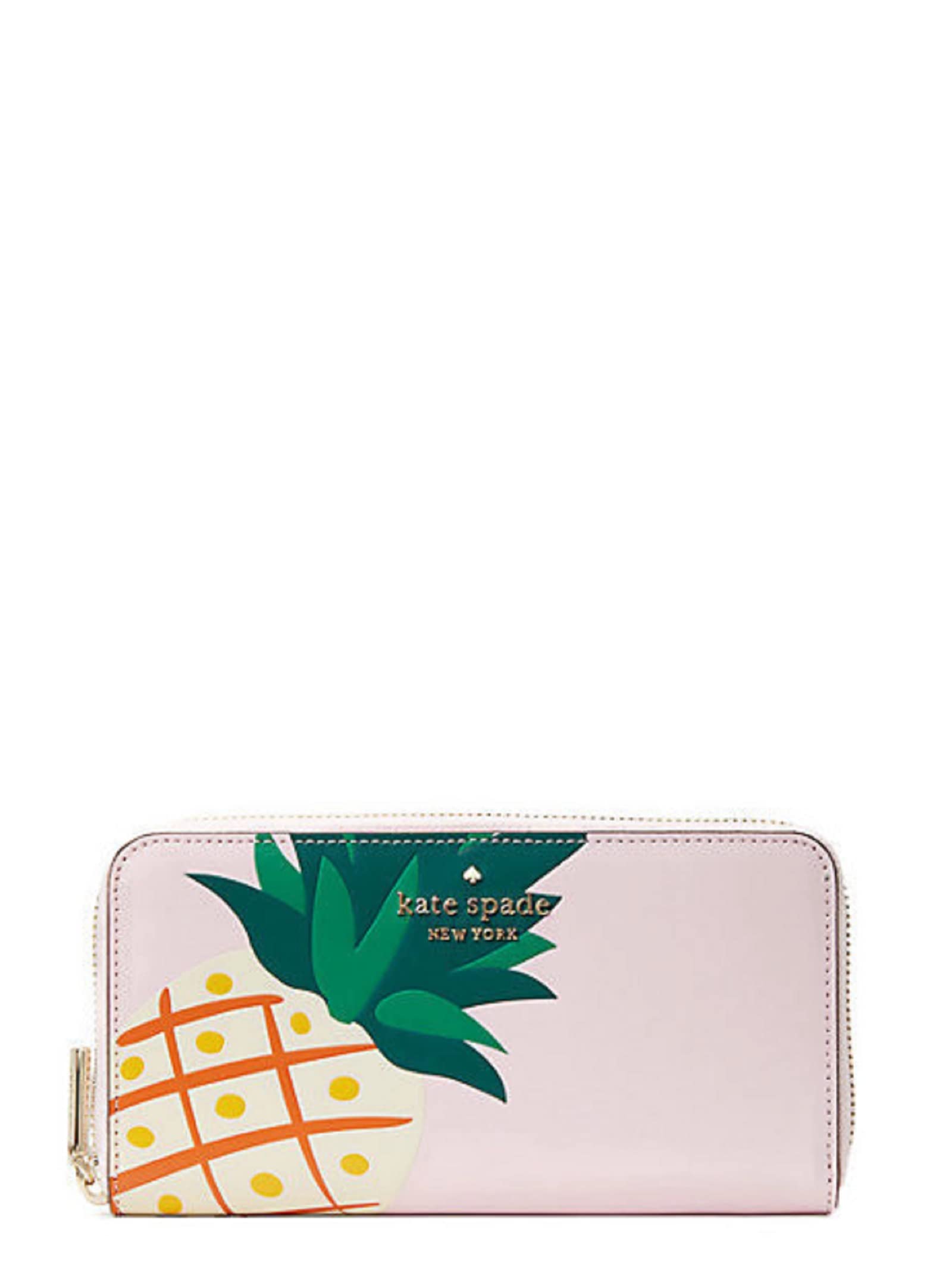 Kate Spade New York Large Continental Wallet Zip Around (Large Pineapple)