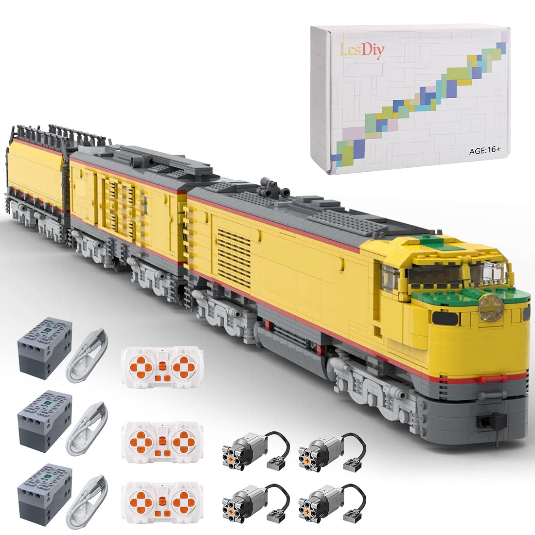 Ottima Train Building Kit with Remote Control, Dynamic Retro Locomotive Train Building Model Set Toys for Kids Boys Adults Compatible with LEGO - 4242 PCS