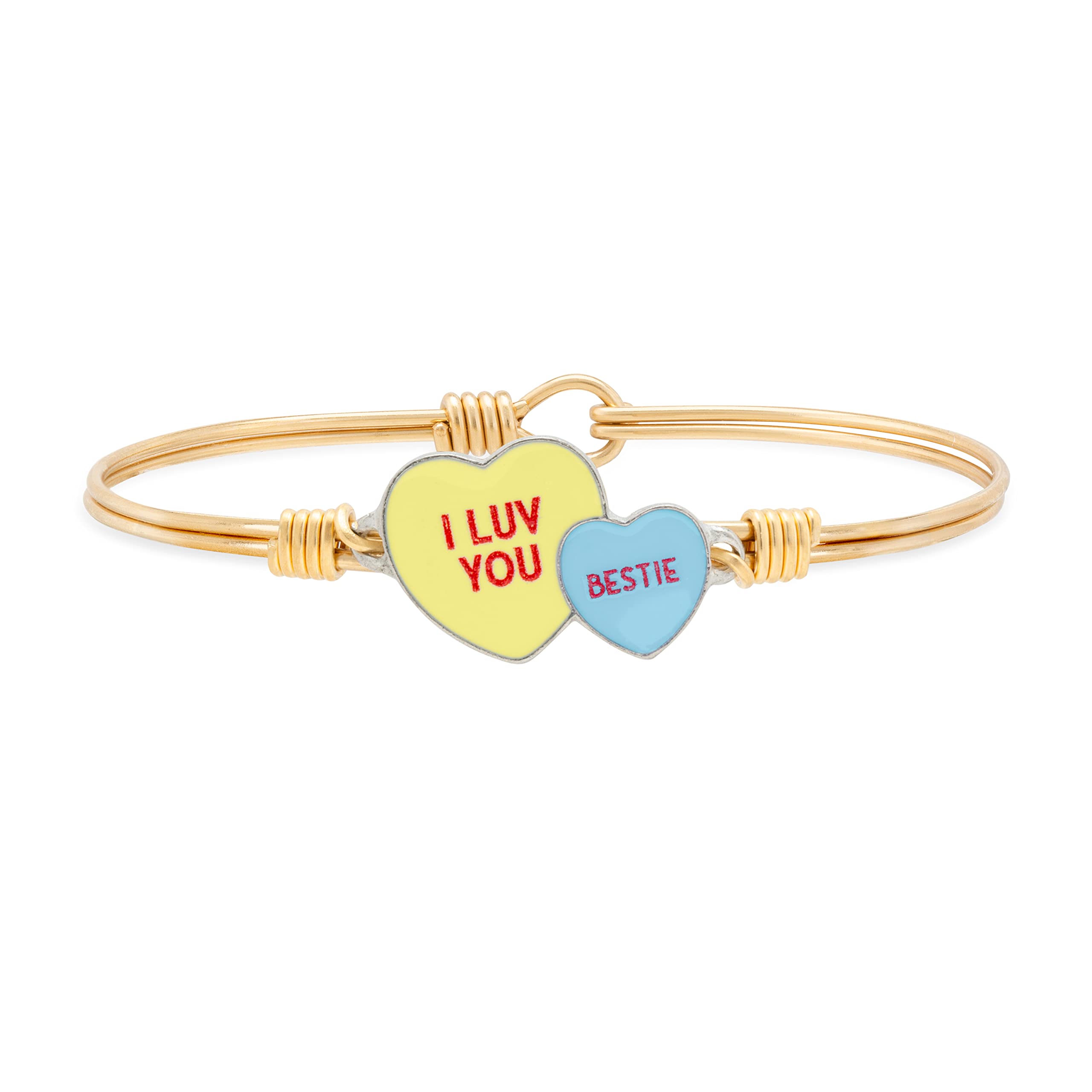 Luca + Danni Sweethearts® x I Luv You Bestie Bangle Bracelet, Made in USA