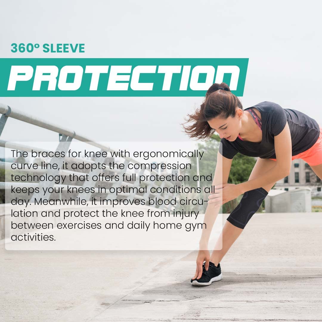 Modvel Professional Knee Brace | Knee Compression Sleeve Support for Men Women | Medical Grade Knee Pads for Running, Meniscus Tear, ACL, Arthritis, Joint Pain Relief