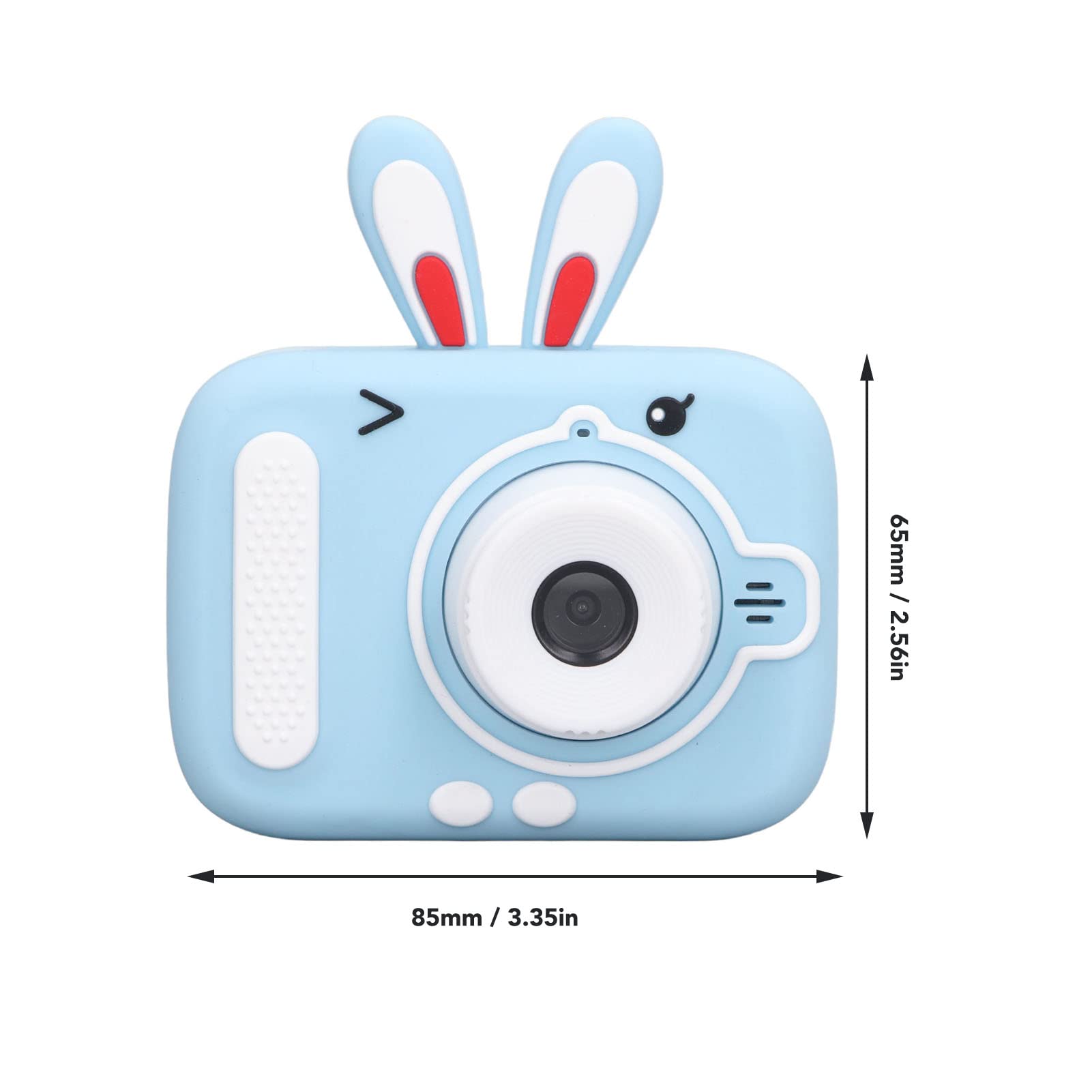 Kids Camera, Silicone Cover Kids Camera Toy Rich Effects 2.0 Inch Color Display 1080P for Daily Life (Blue)