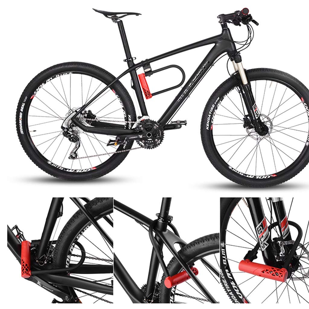 LMNUY u Lock for Bicycle U-Lock Anti-Theft Lock Portable Riding Equipment Accessories Anti-Hydraulic Lock Bike Lock