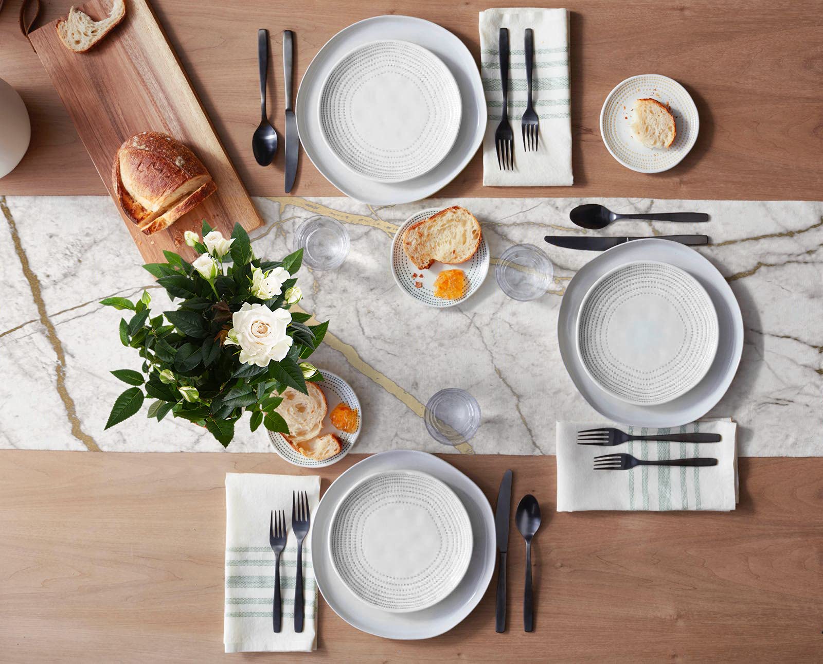Marble Table Runner-Cotton linen-Long 120 inche White Gray Gold Dresser Scarves,Texture Tablerunner for Kitchen Coffee/Dining/Sofa/End Table Bedroom Home Living Room,Scarfs Decor for Holiday Dinner