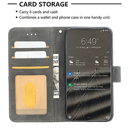 jioeuinly Flip Stand Case Compatible for Vivo Iqoo Z5 Phone Case Cover PU Leather Kickstand Magnetic Wallet Case BF440-HUI