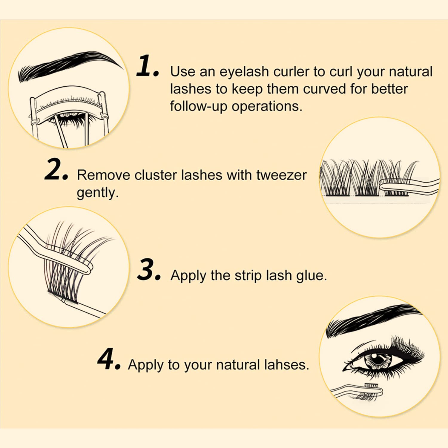 Lash Clusters D Curl 72 Pcs Cluster Lashes Natural Look Lash Extension Clusters Individual Lashes, Eyelash Extension Clusters DIY Lash Extensions at Home Lashes (D Mix 10-16mm, A02)