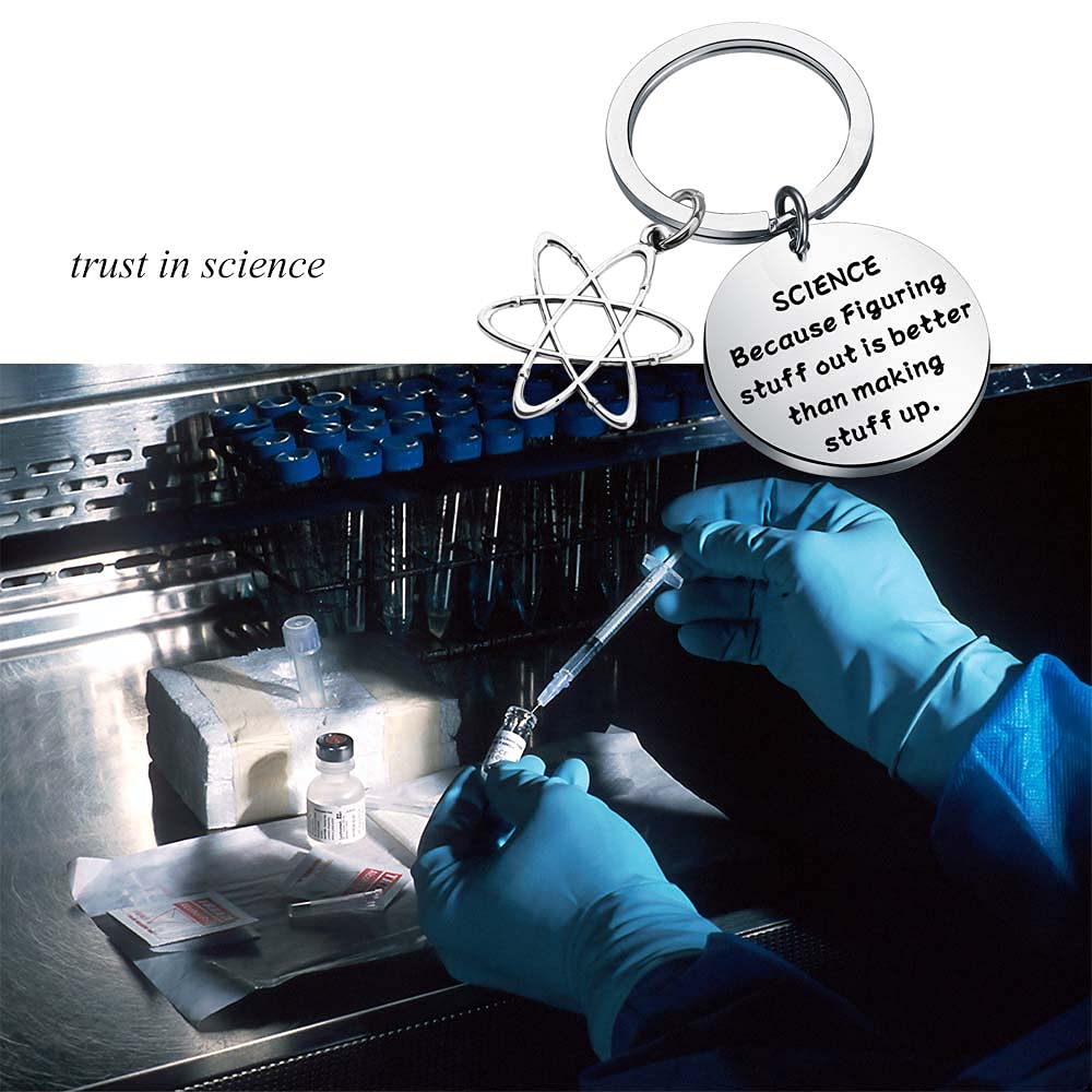 KUIYAI Science Because Figuring Stuff Out Is Better Than Making Stuff Up (stuff up keychain)