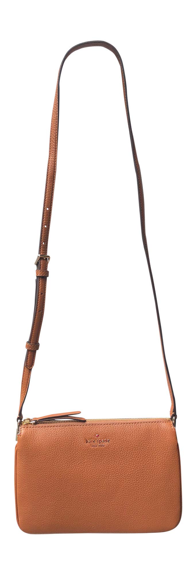Kate Spade New York Triple Gusset Crossbody, Warm Gingerbread