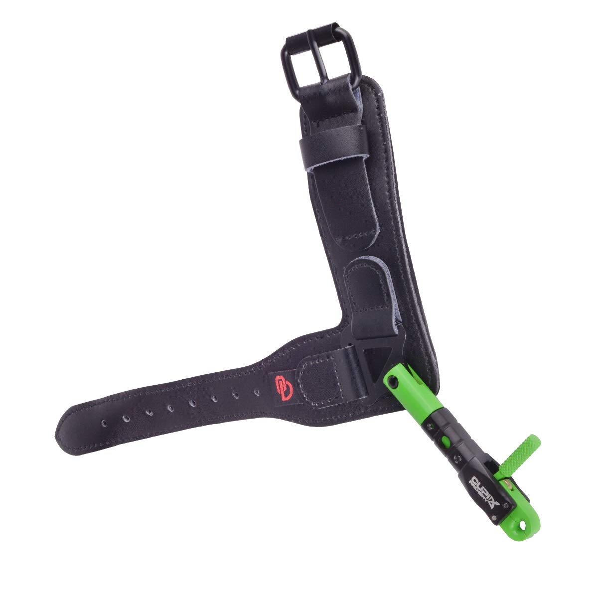 KAYDON Compound Bow Release Aid Trigger Archery Right Left Hand Adjustable Wrist Strap (Green)