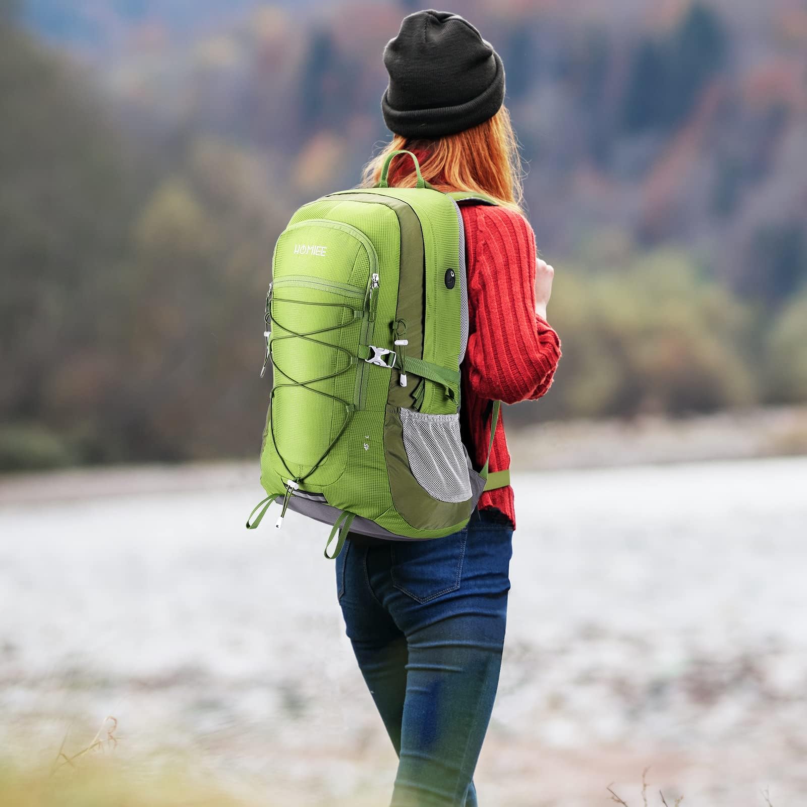 HOMIEE 45L Hiking Backpack Lightweight Travel Backpack Outdoor Camping Daypack for Men Women
