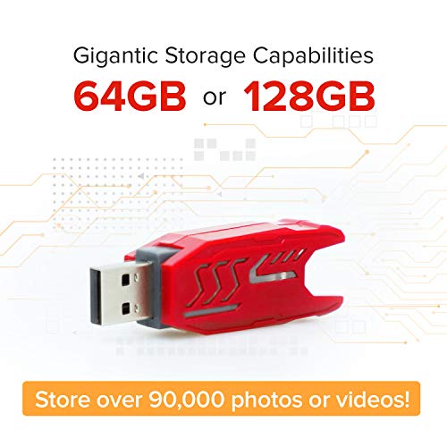 Infiniti Kloud™ 128GB USB 3.0 Flash Drive & Backup Solution - Includes Infiniti Kloud's Super Fast, One-Click Backup Software and USB-C Adapter (Mac and PC Compatible)