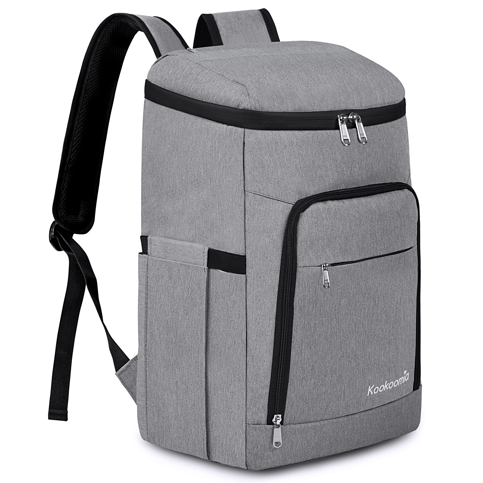 kookoomia Cooler Backpack 30 Cans Insulated Cooler Backpack Waterproof Leakpoof Cooler Bag Lunch Backpack Cooler for Picnic Camping Beach Accessories
