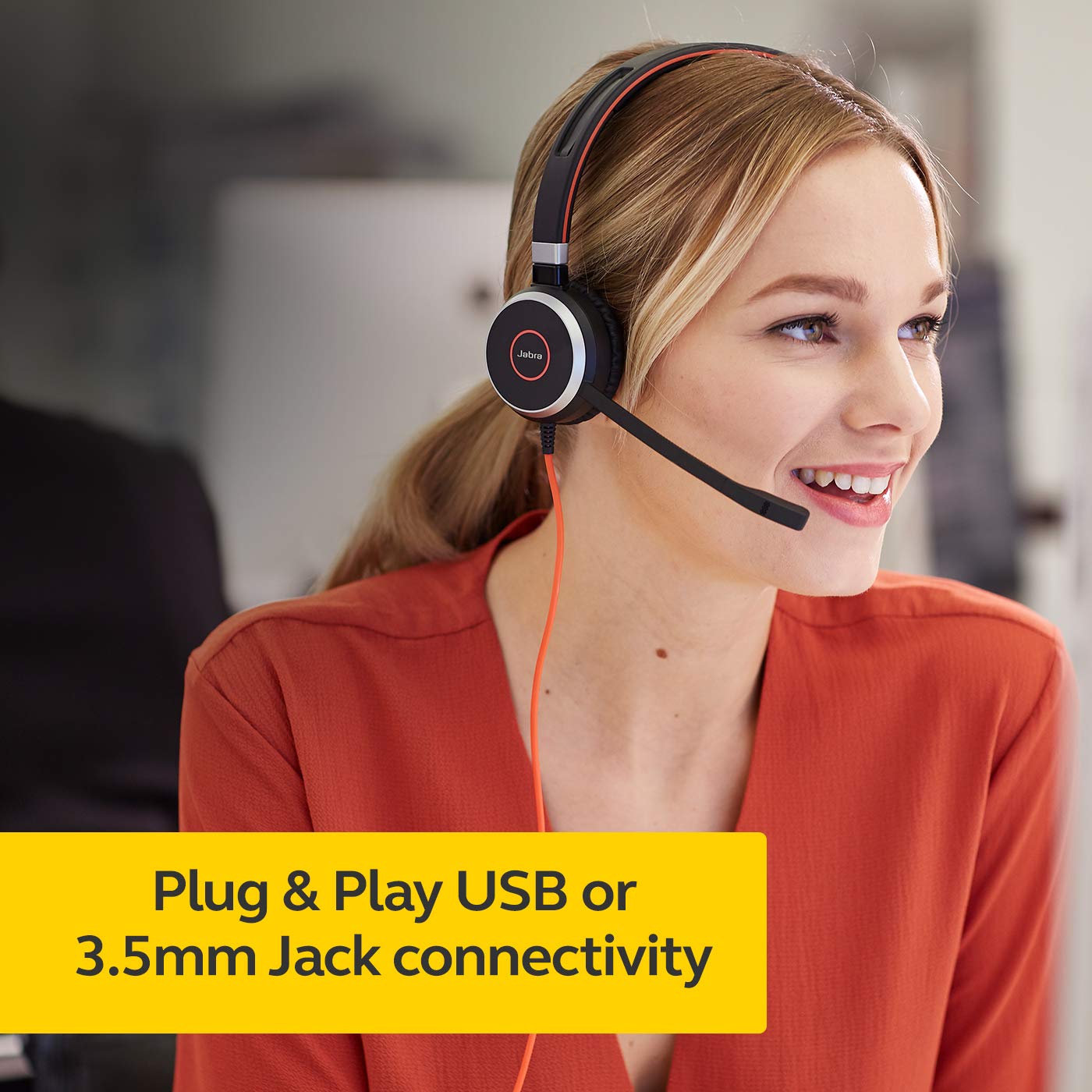 Jabra Evolve 40 MS Stereo USB-C Wired Headset